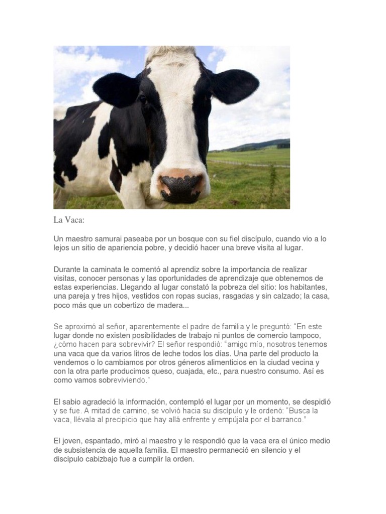 La Vaca Pdf Vacas