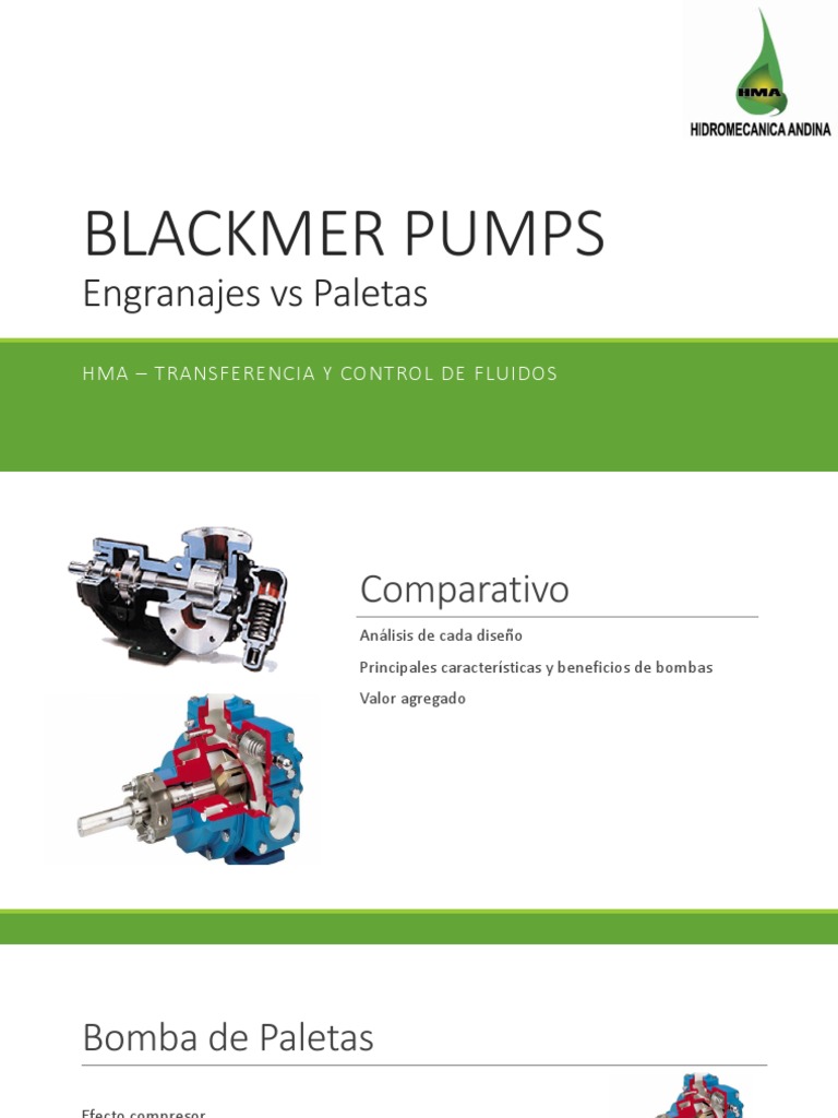 Comparativo Paletas Vs Engranajes | PDF | Engranaje | Bomba