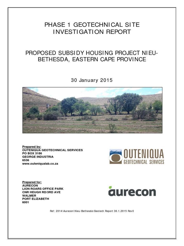 App D2 - Geotechnical Report | PDF | Geotechnical Engineering | Soil