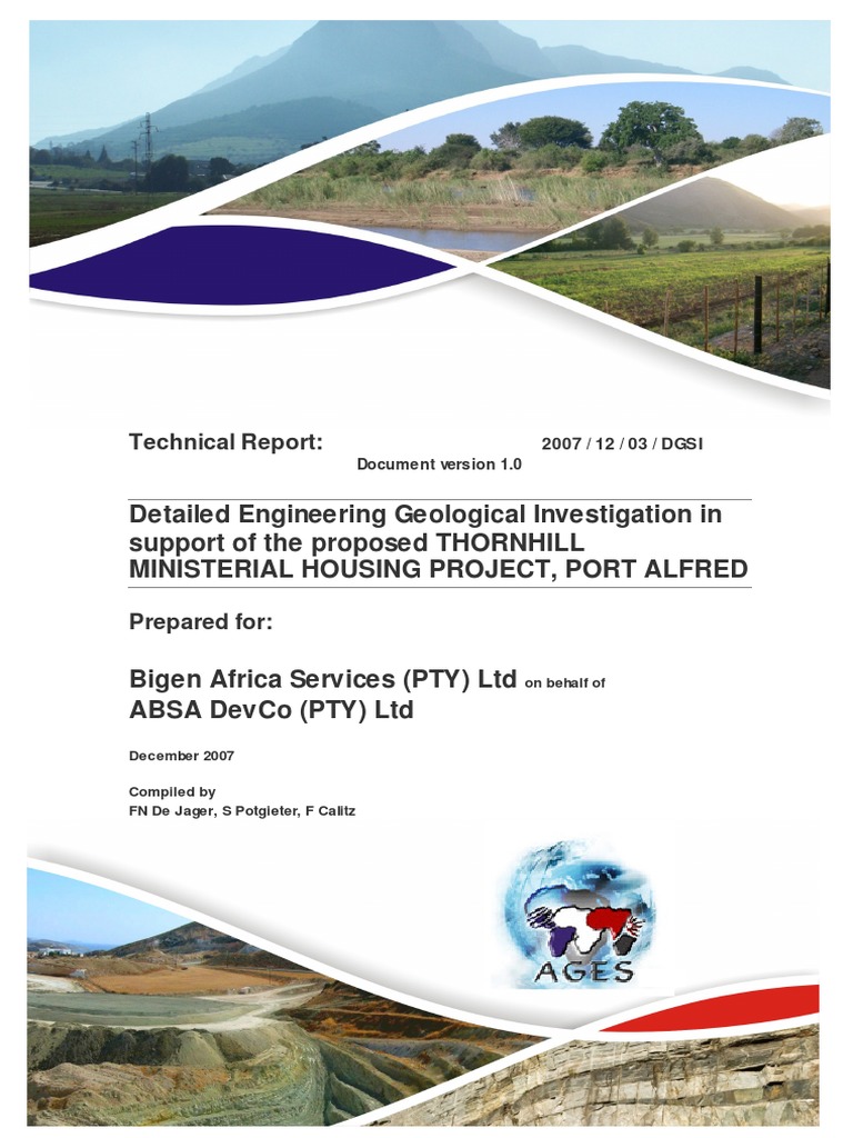 Housing Geotechnical Report | PDF | Geotechnical Engineering | Drainage ...