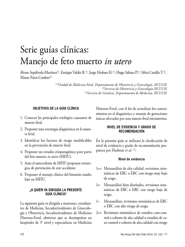 Guia Clinica Manejo Feto Muerto | PDF | Parto | El embarazo