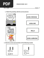 Primary 1 Mathematics Exam Questions | PDF