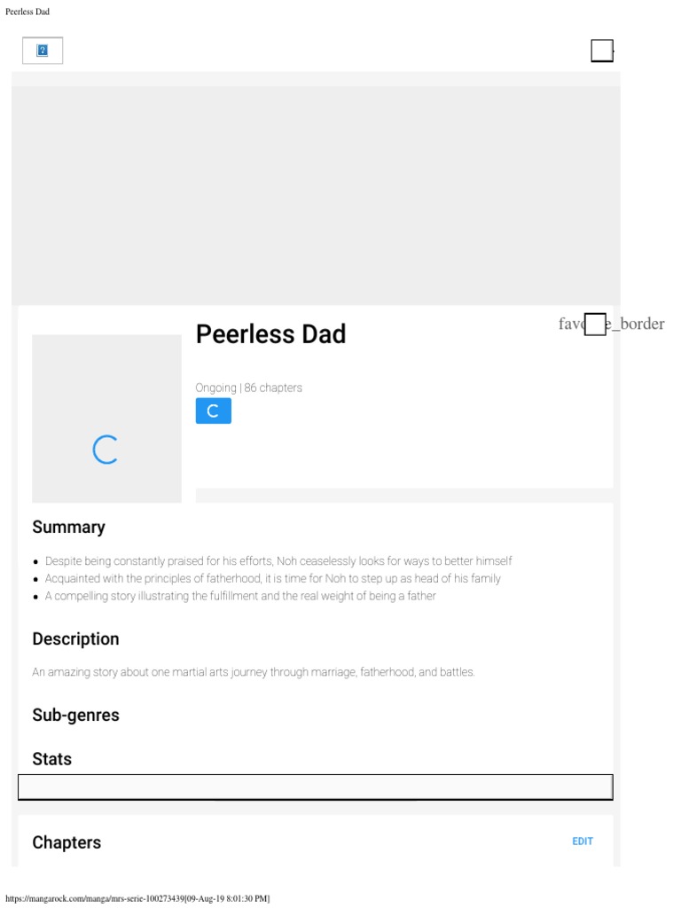 Peerless Dad | PDF | Manga | Anime