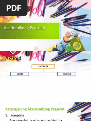 Kompleks Sa Akademikong Pagsulat - pagsulatsay