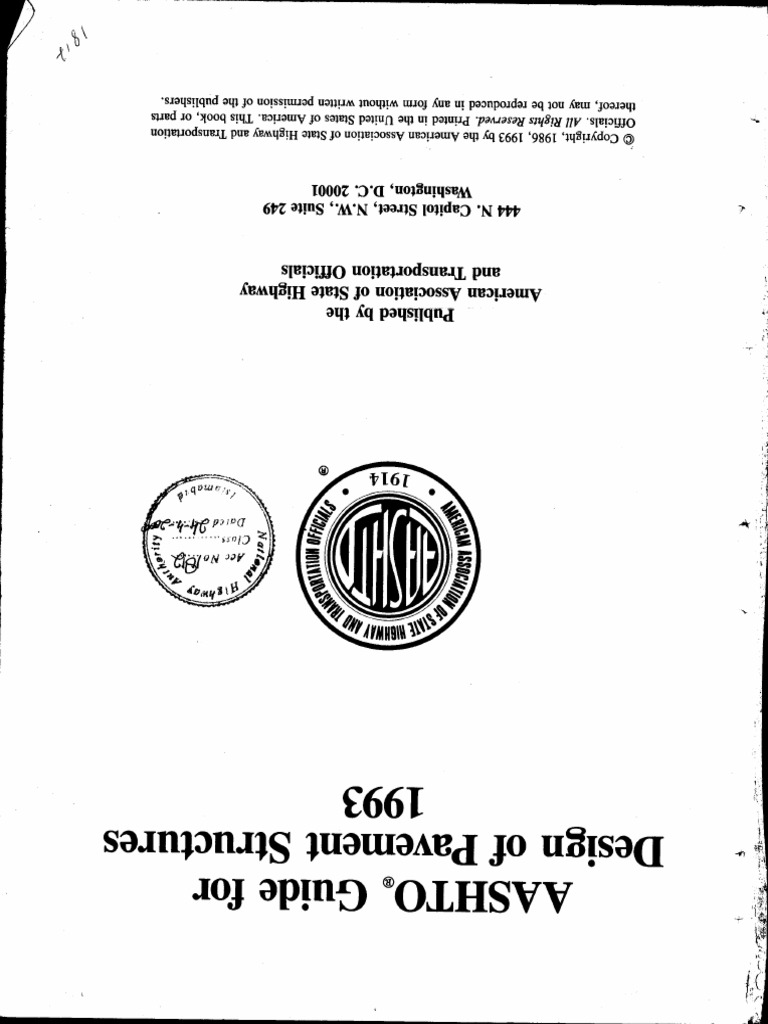 AASHTO Guide For Design of Pavement Structures-American Association of ...