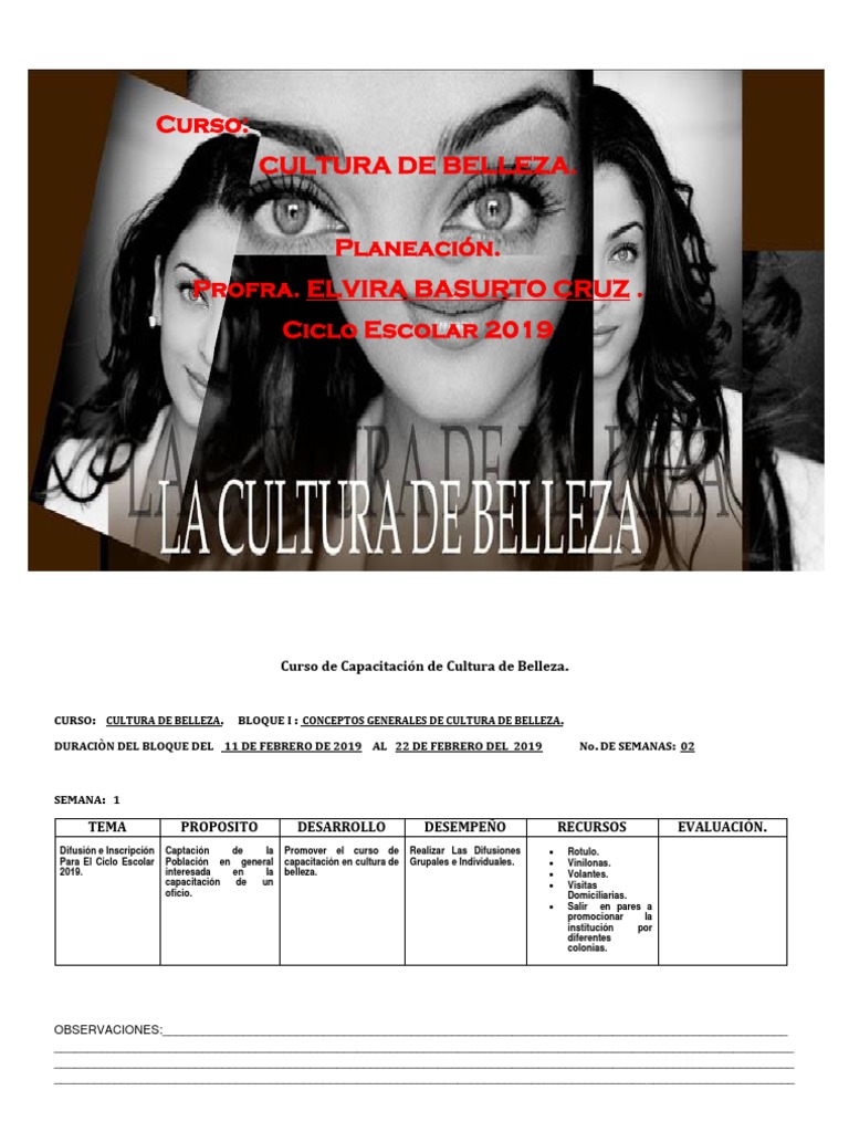 Curso de Capacitación en Belleza | PDF | Conocimiento | Clavo (anatomía)