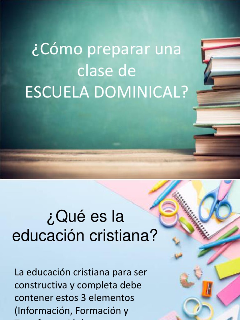 Como Preparar Clases de Escuela Dominical | PDF | Planificación ...