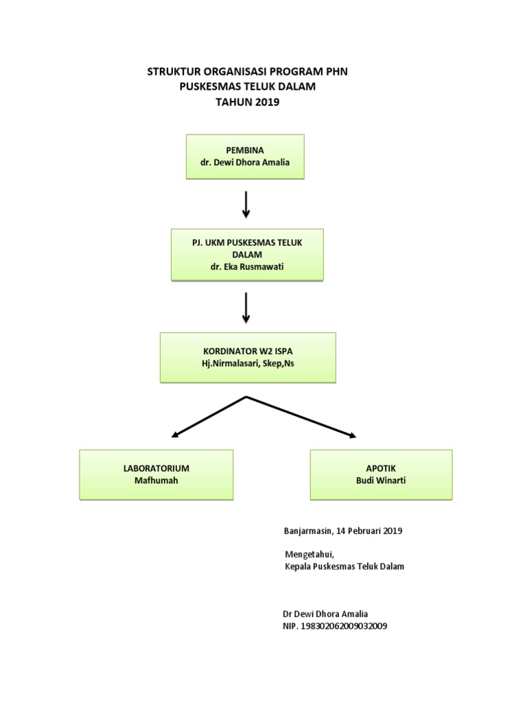 Struktur Organisasi Program Punya Ais | PDF