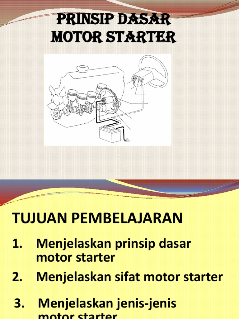 Prinsip Dasar Motor Starter | PDF