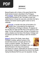 Beowulf Summary | PDF | Beowulf | English Folklore