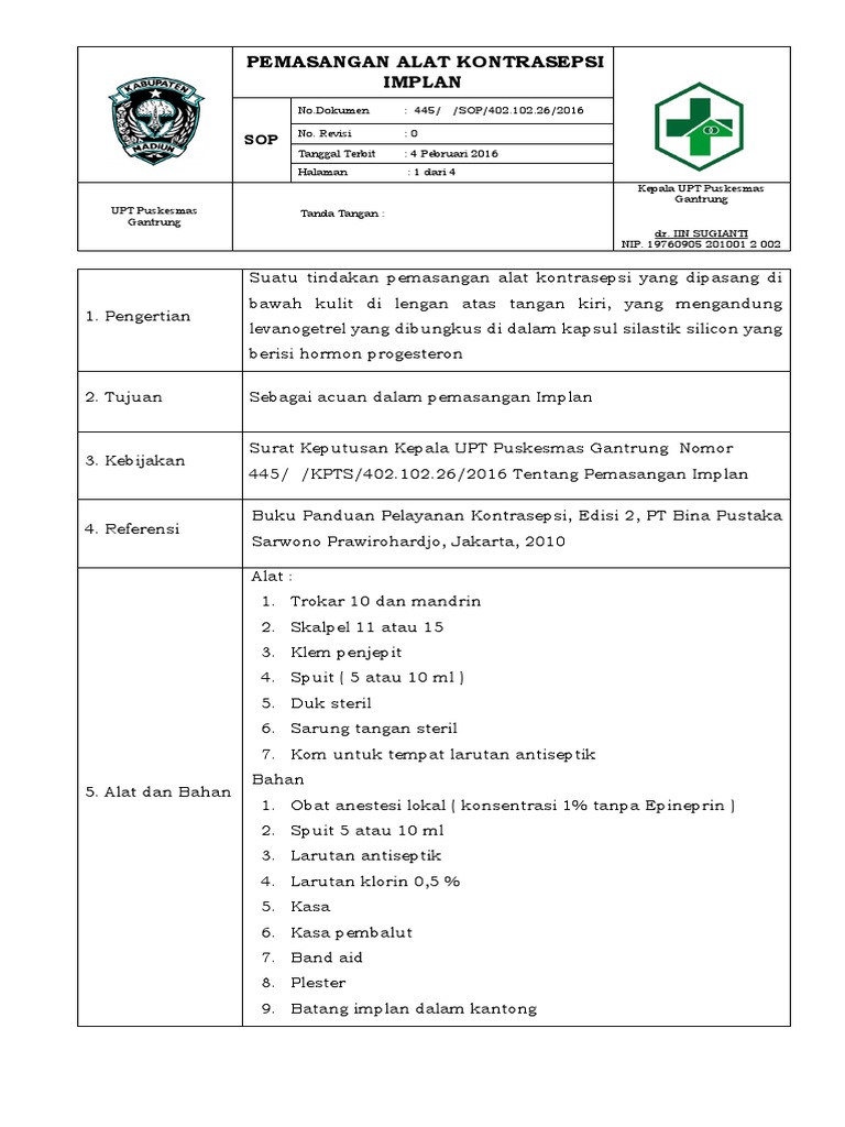 PEMASANGAN IMPLAN + Diagram Alir | PDF