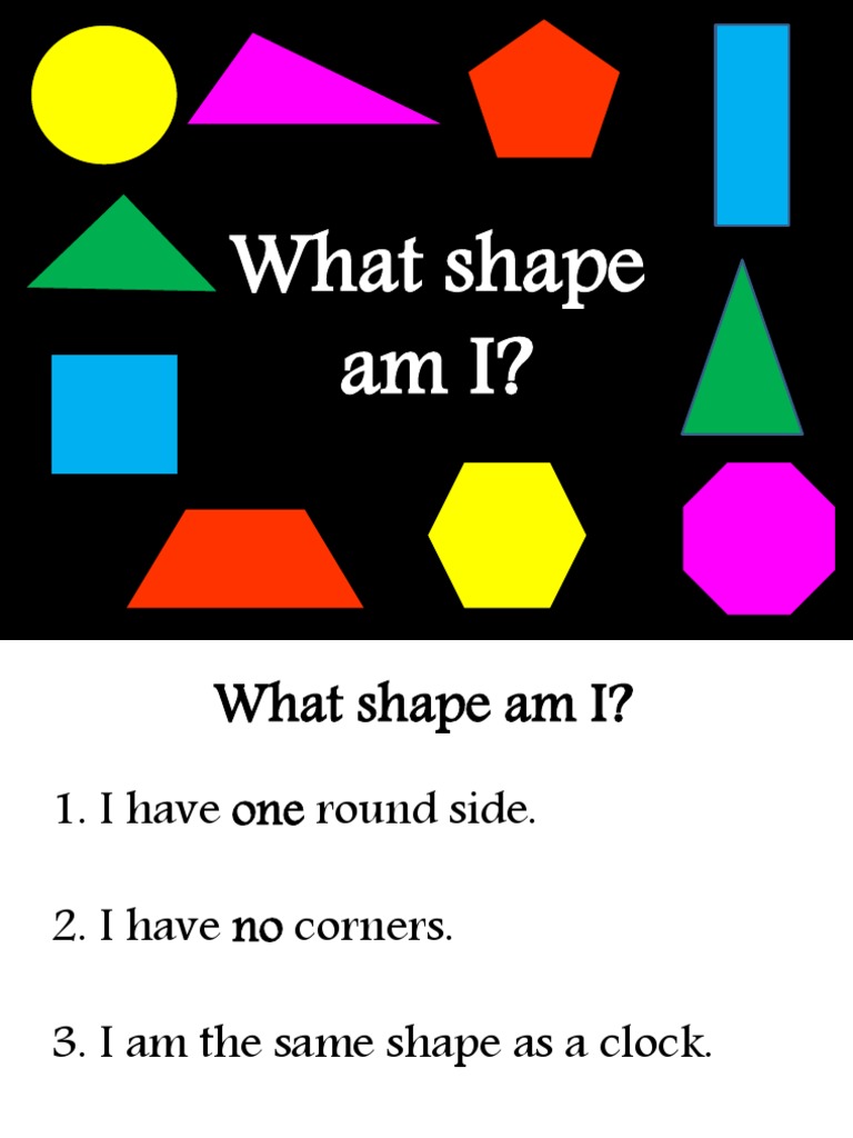 Shape Riddles for Kids Quiz | PDF