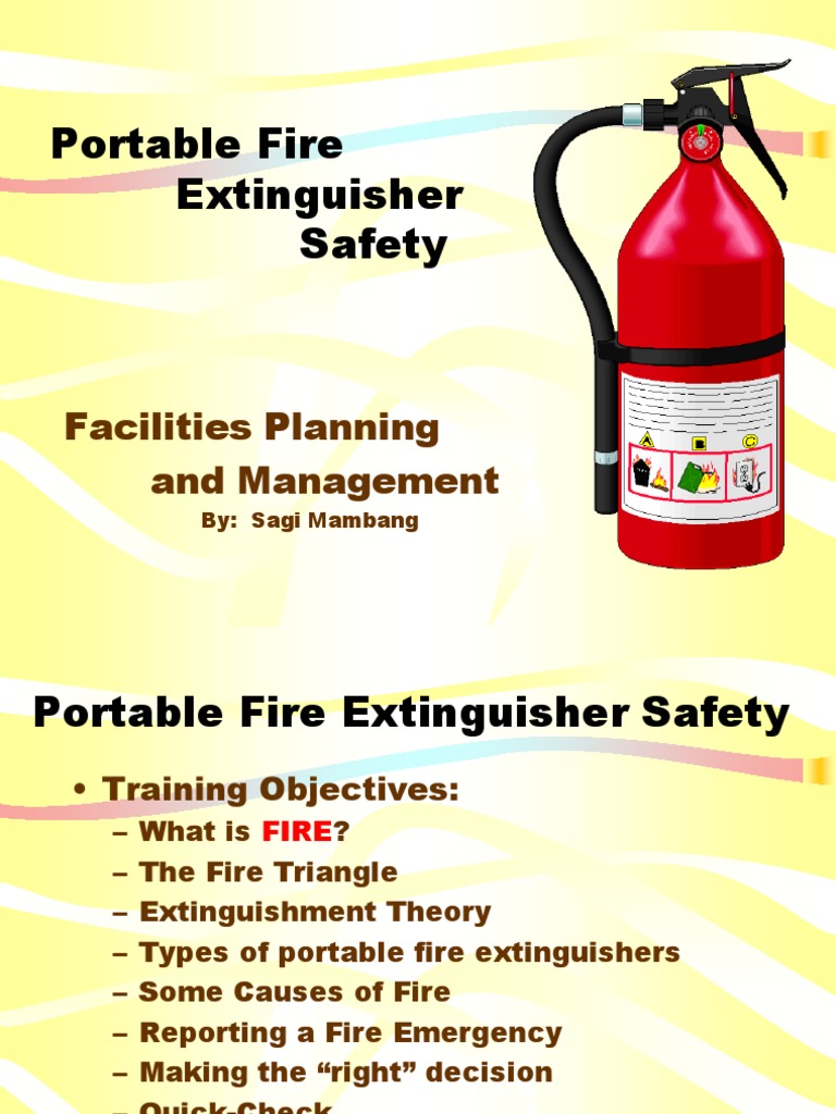 Fire Extinguisher Safety | PDF | Fires | Combustion
