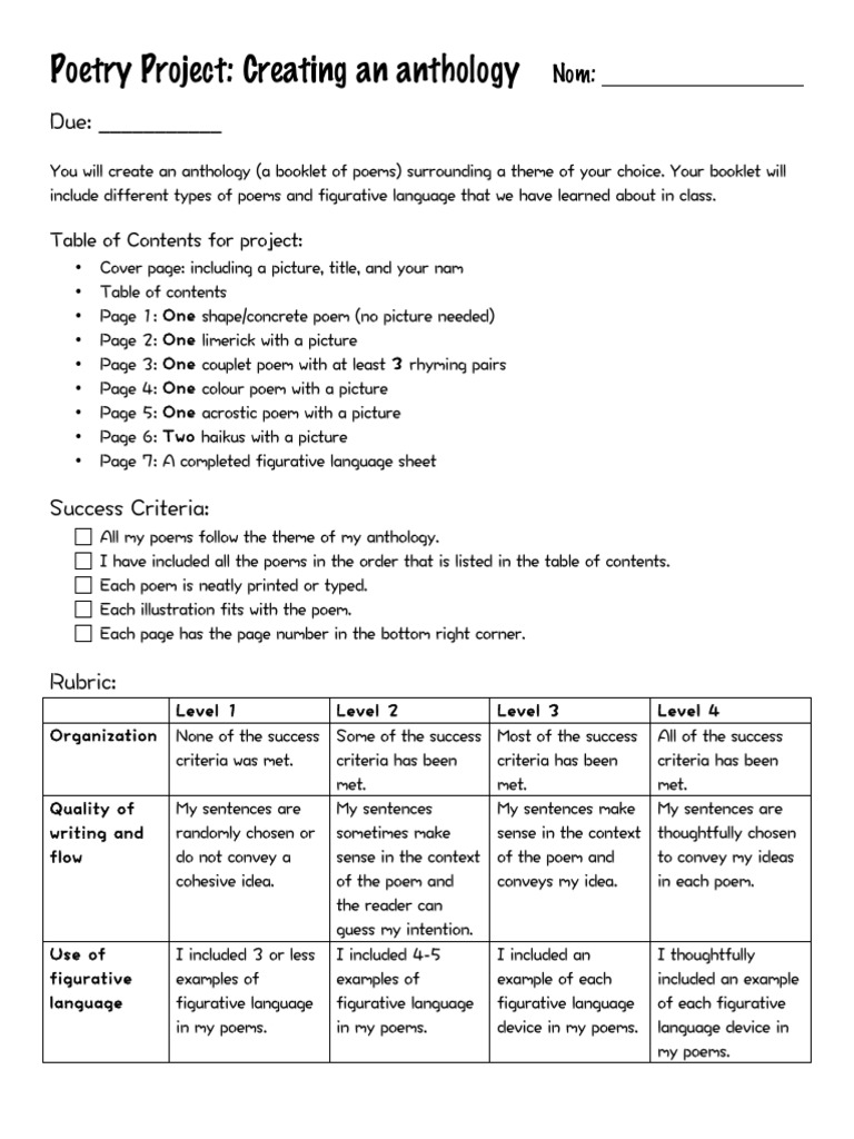 Poetry Project | PDF | Art