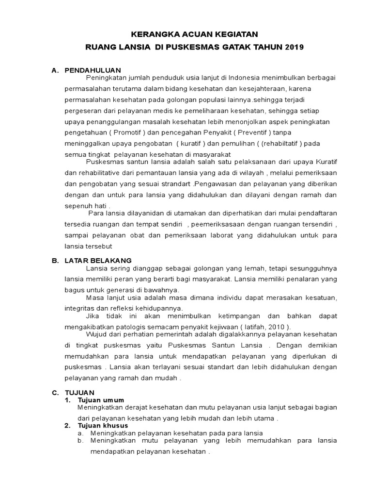 Kak Poli Lansia | PDF