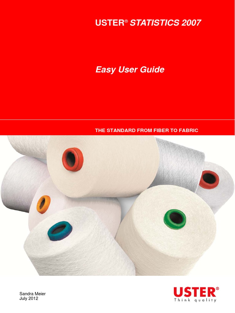 Uster Statistics | PDF | Yarn | Spinning (Textiles)