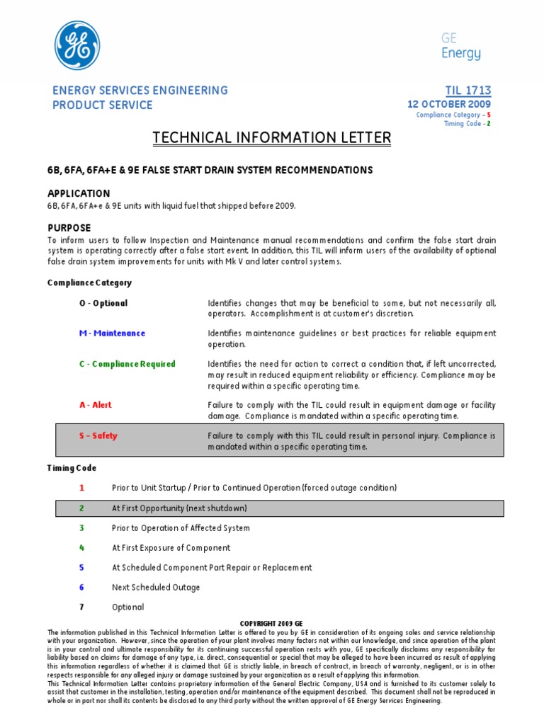 Technical Information Letter: Energy Services Engineering Product ...