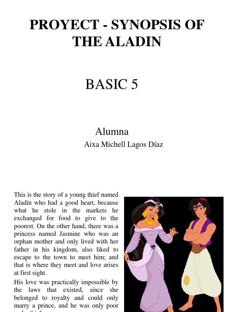 Proyect - Synopsis of The Aladin: Basic 5 | PDF
