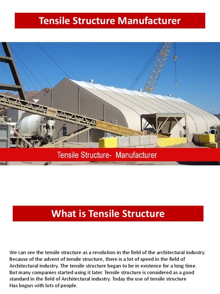 Tensile Structure (PDF) Portable Document Format | PDF | Components ...