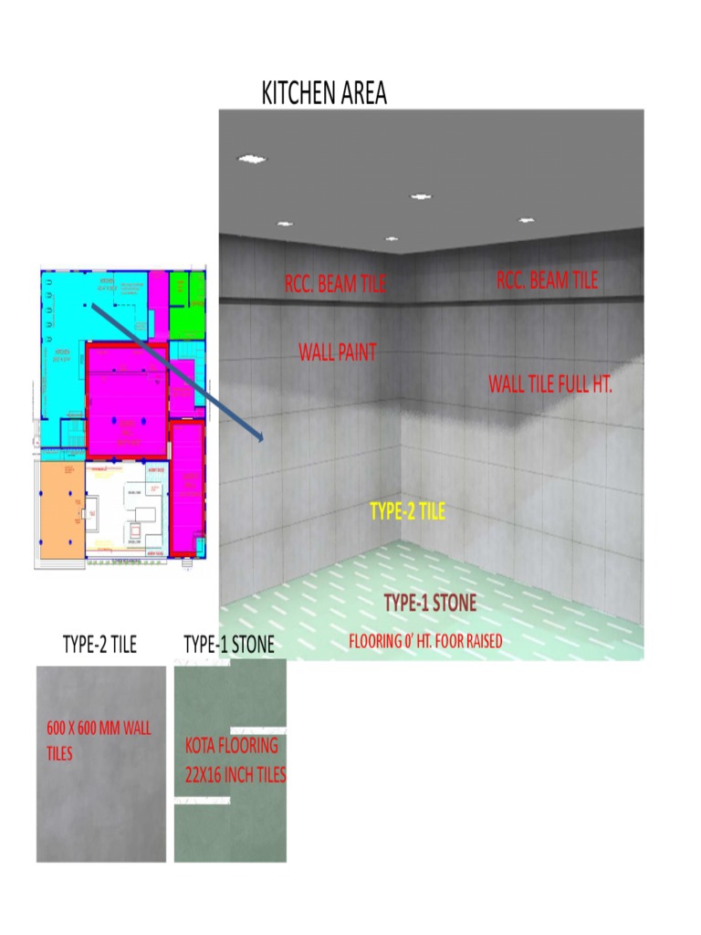 Floor and Wall Detail For Kitchen and Main Entry Hall | PDF