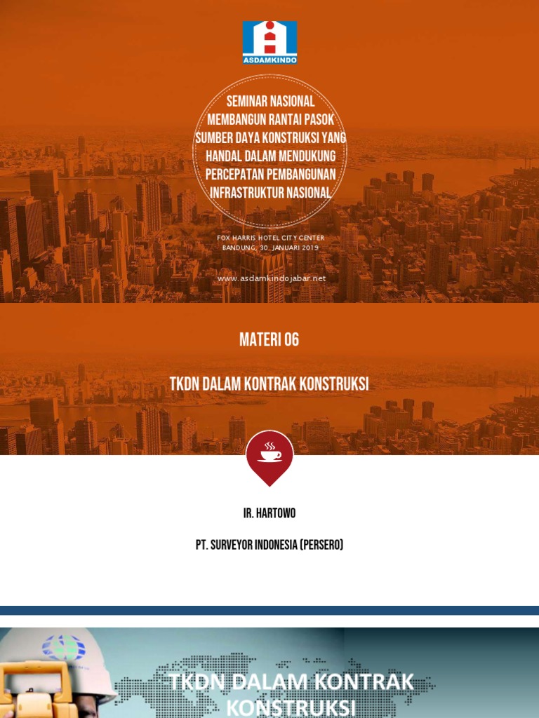 TKDN dalam Kontrak Konstruksi Nasional | PDF | Bisnis | Pengelolaan Keuangan & Uang