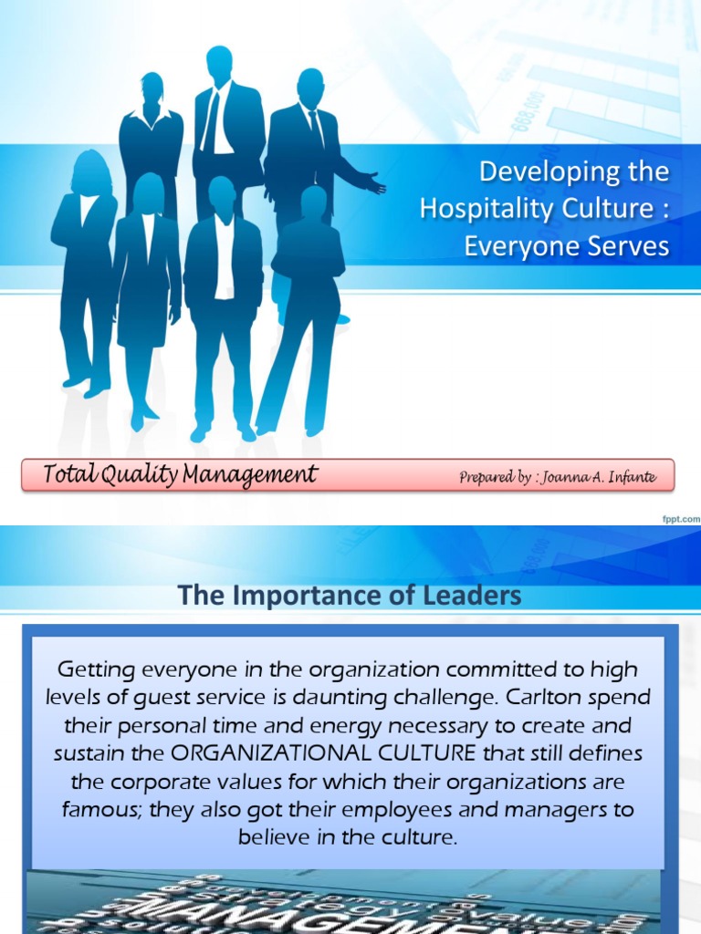 Developing The Hospitality Culture | PDF | Organizational Culture ...