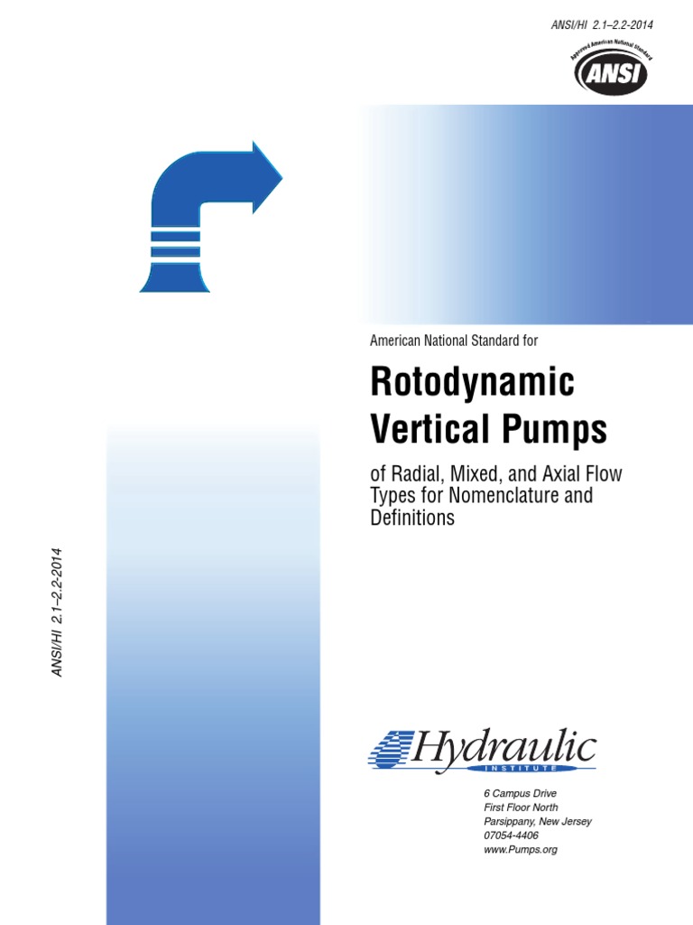 Rotodynamic Vertical Pumps Standards | PDF