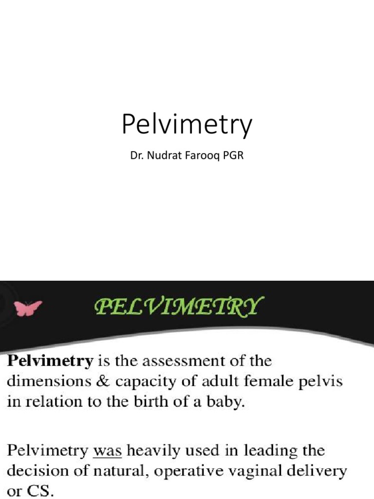 Pelvimetry | PDF