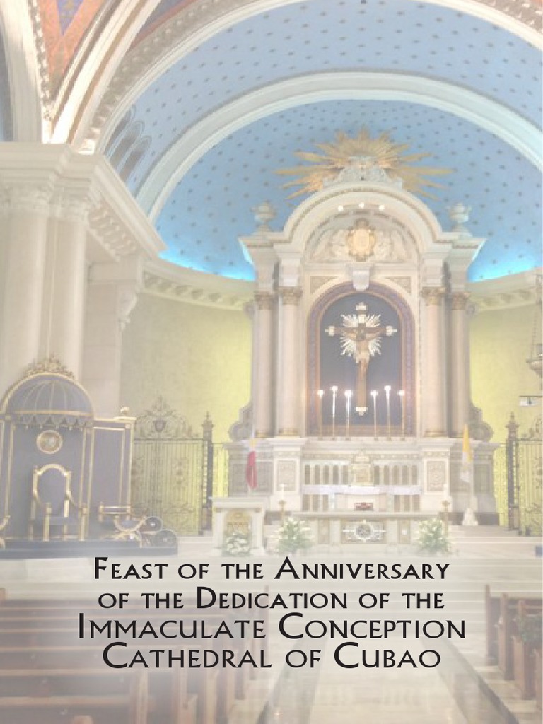 Dedication Anniversary of Immaculate Conception | PDF | Eucharist ...