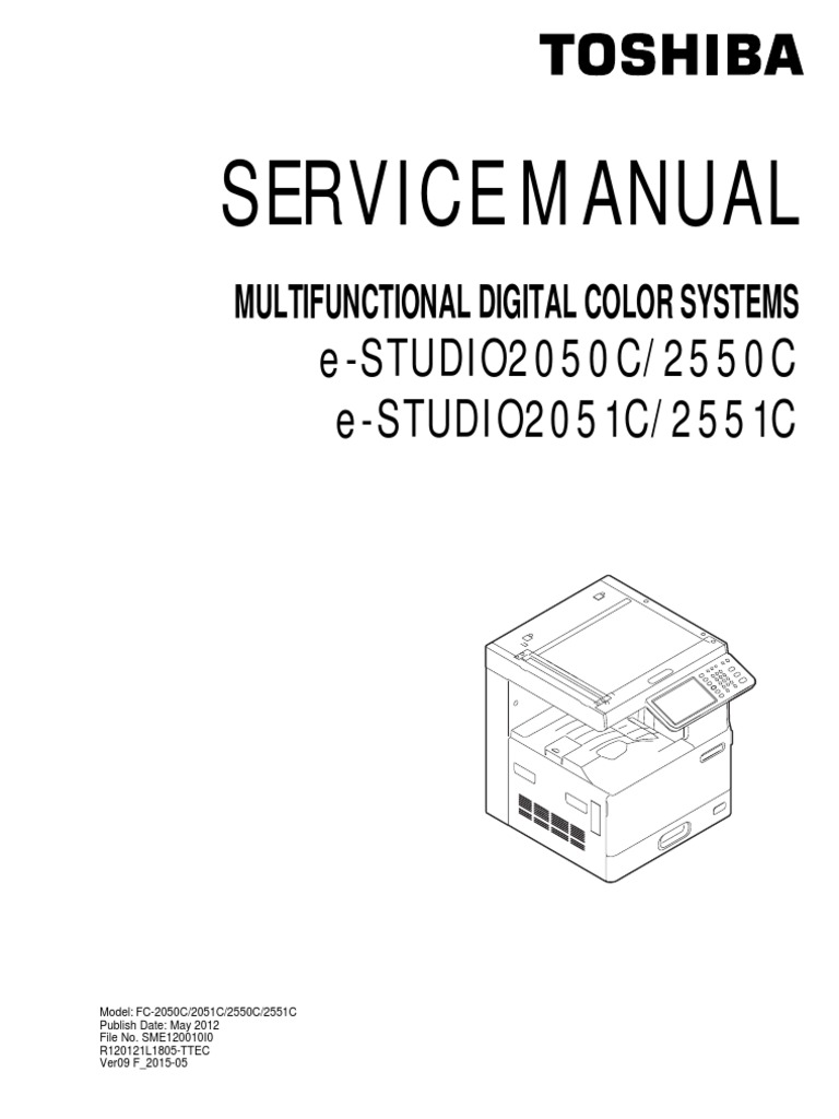 Toshiba 2050C 2550C 2551C Service Manual PDF | PDF | Operating System ...
