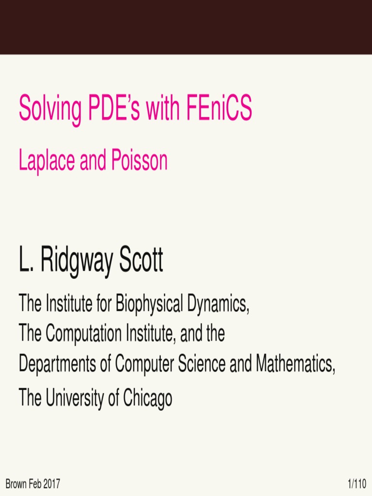 Solving the Poisson Equation with FEniCS: An Introduction to the ...