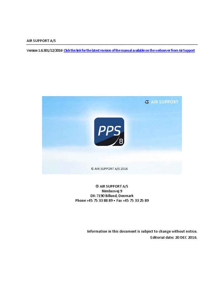 PPS Flight Planning Manual v1.6 | PDF | Computing | Software
