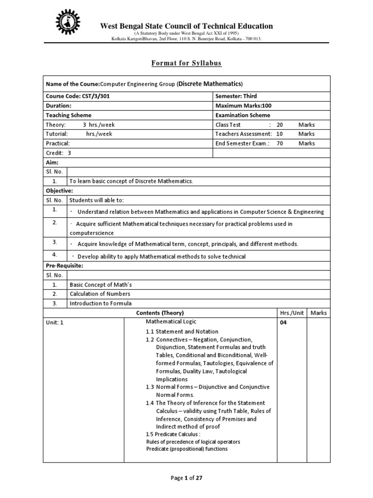 3rd Sem - 3 - Computer Science and Technology PDF | PDF