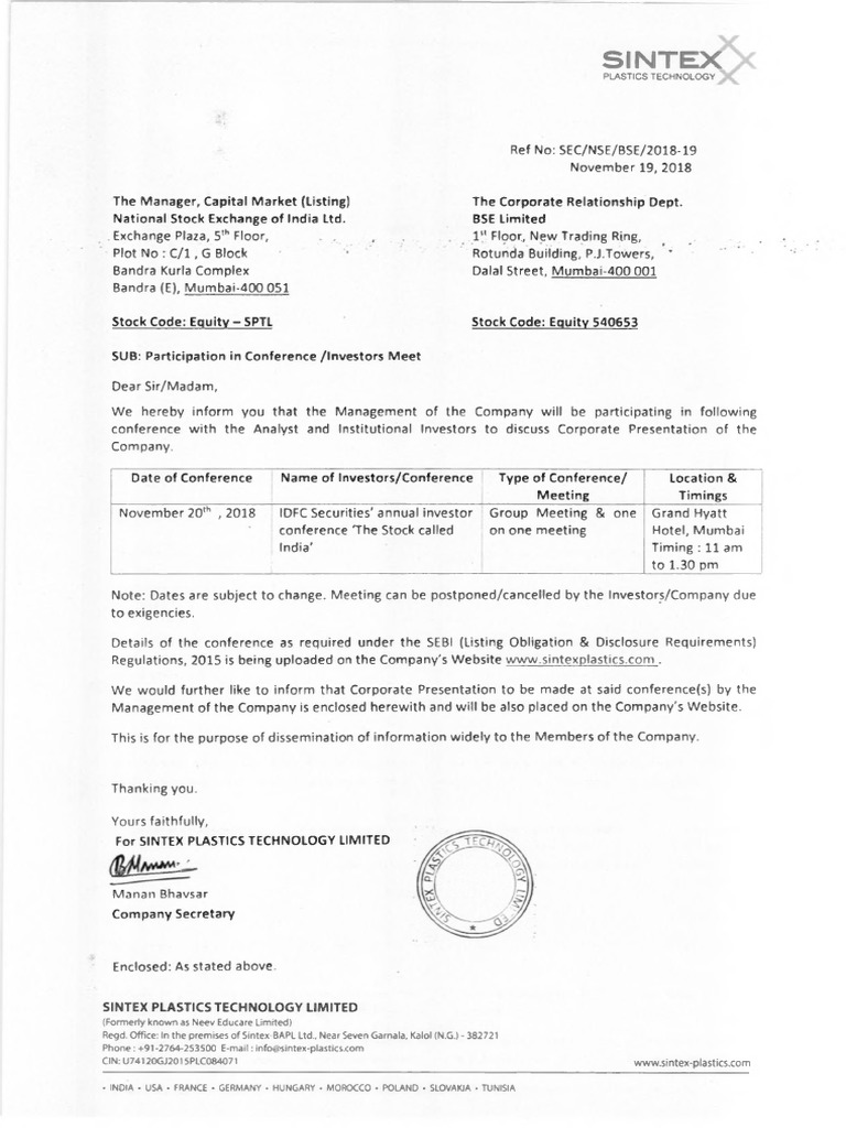 SPTL Information | PDF | Income Statement | Securities (Finance)