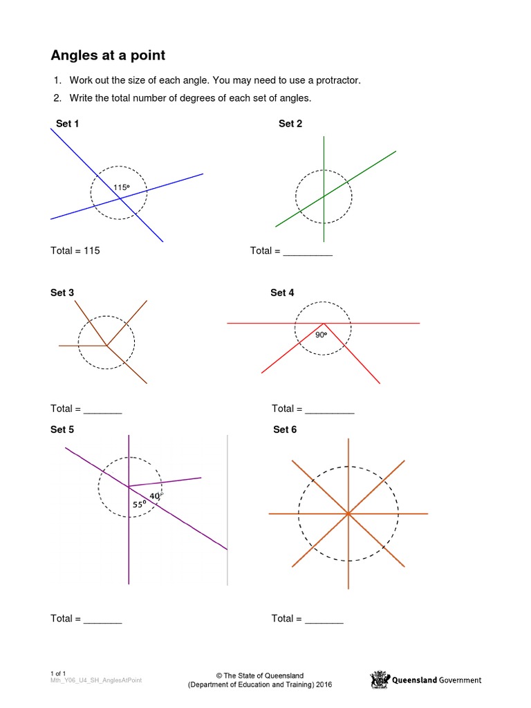 Angles at Point | PDF