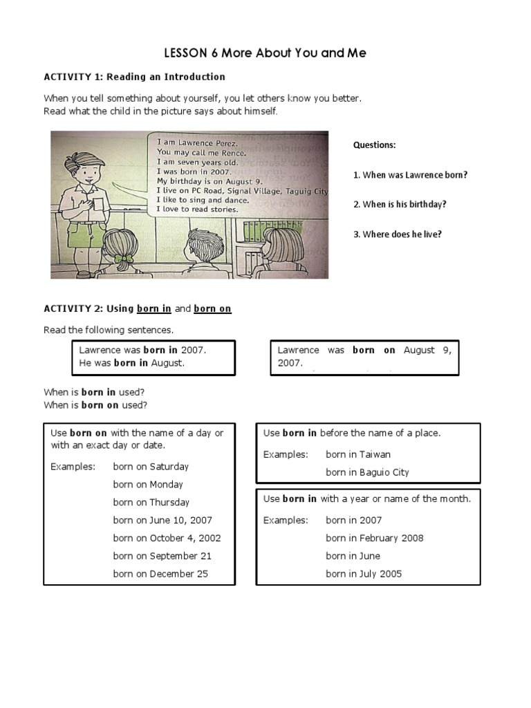 Lesson 6 - Exploring Prepositions | PDF | Language Mechanics | Linguistics