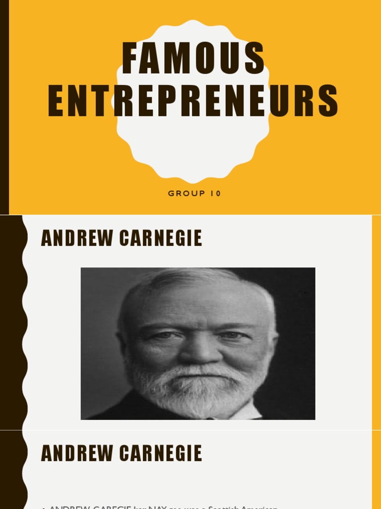 Top 10 Famous Entrepreneurs | PDF | Business (General) | Business