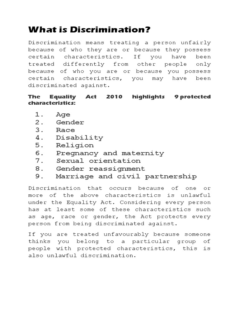 English Brochure | PDF | Discrimination | Sexual Harassment