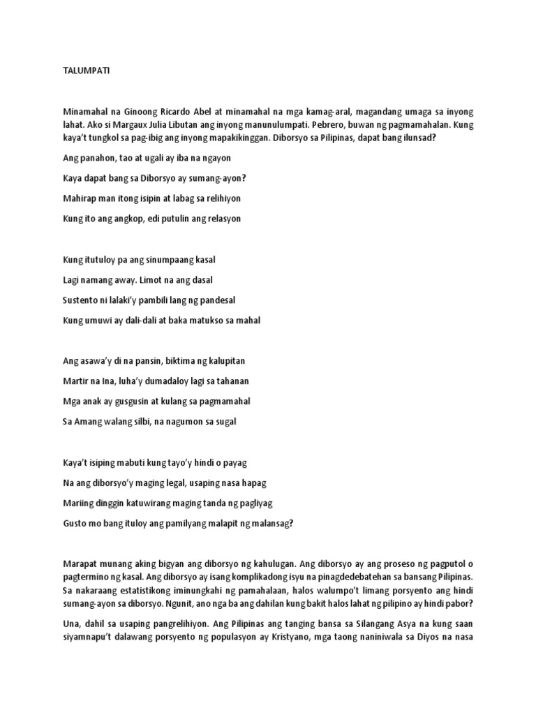 Diborsyo | PDF