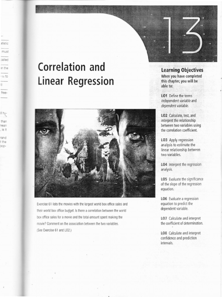 Chapter 13 - Correlation and Linear Regression | PDF | Correlation And ...