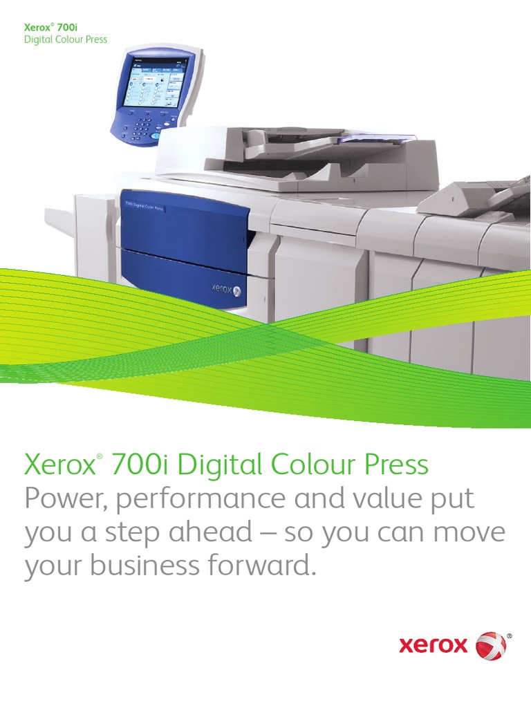 Xerox 700i Digital Colour Press | PDF | Paper | Printer (Computing)