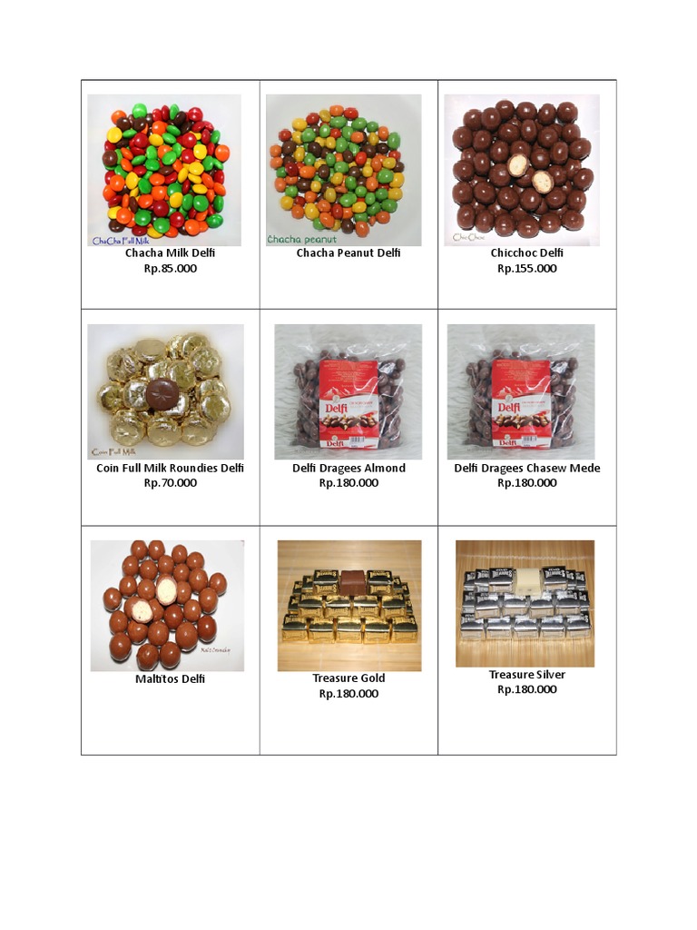 Chacha Milk Delf Rp.85.000 Chacha Peanut Delf Chicchoc Delf Rp.155.000 ...