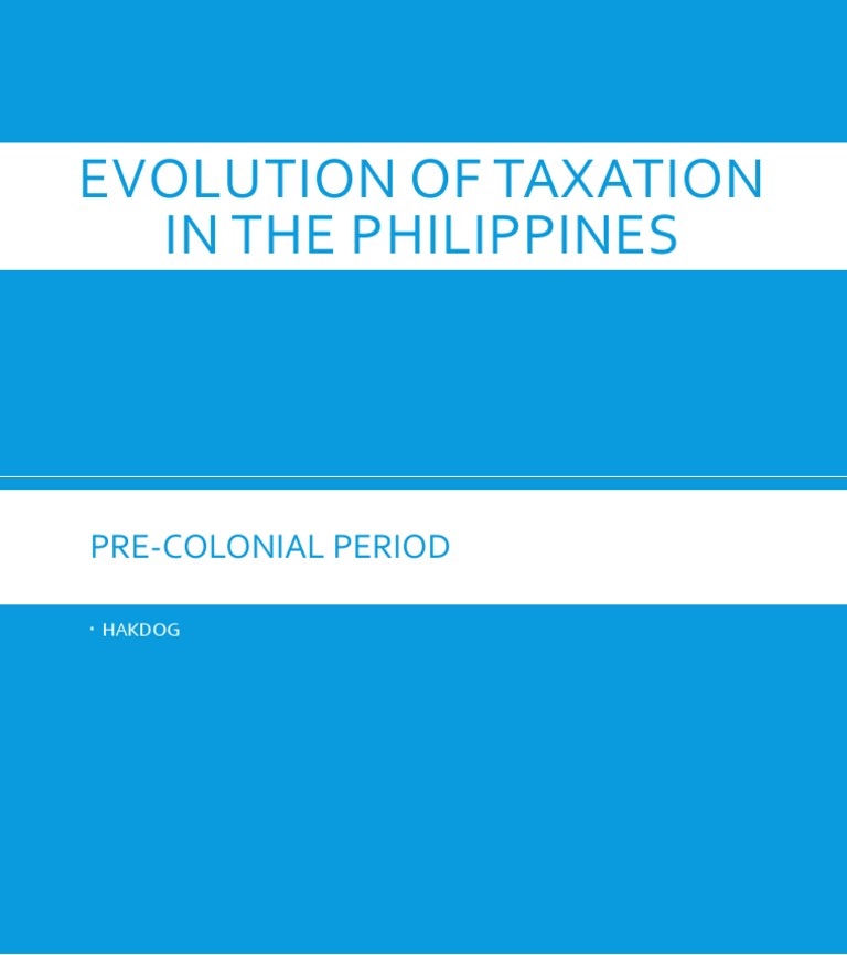 Evolution of Taxation | PDF
