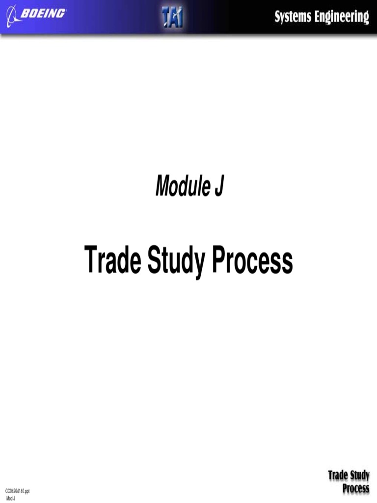 Boeing Trades - Studies PDF | PDF | Systems Engineering | Reliability ...