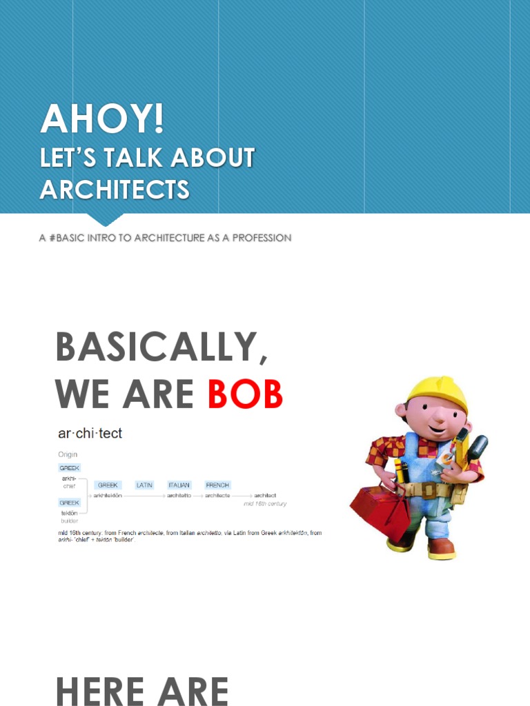 Introduction to Architecture as a Profession | PDF