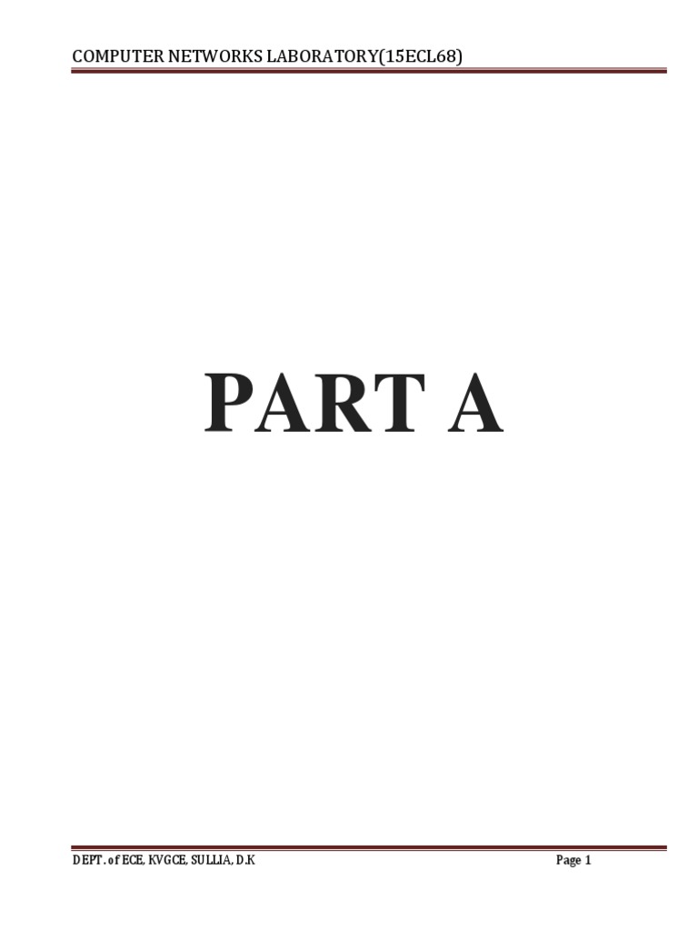 CCN Final Lab Manual | Download Free PDF | Error Detection And Correction | Routing