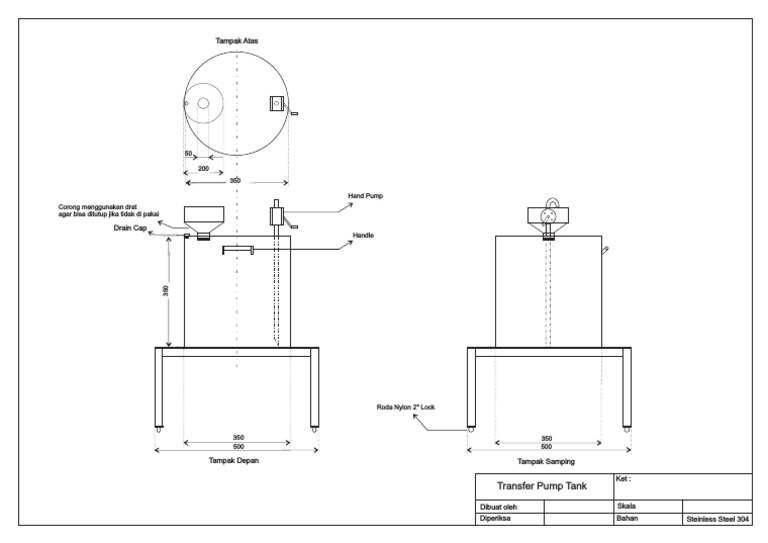 Transfer Tank DWG 3 PDF | PDF