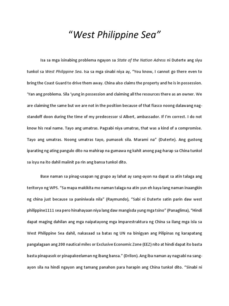 West Philippine Sea | PDF