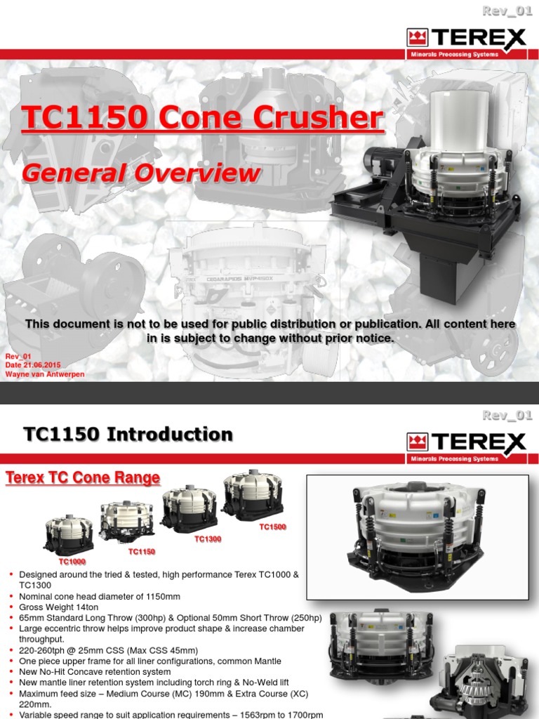 TC1150 Cone Crusher Overview | PDF | Machines | Mechanical Engineering