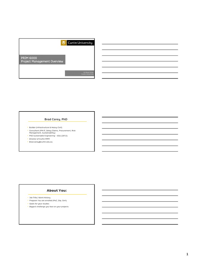 Module 1 Slides New | PDF | Project Management | Goal